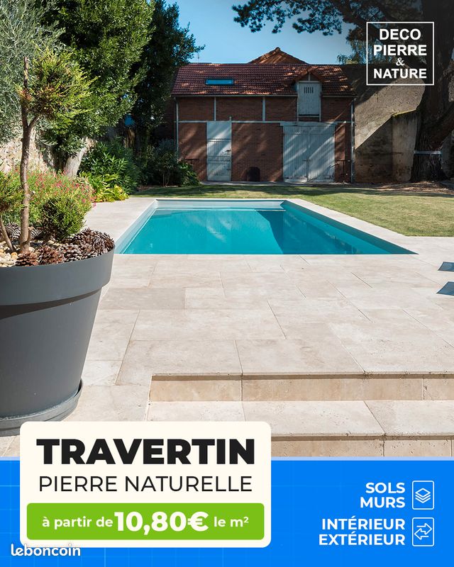 Travertin 40x60 sol et mur – prix mini 🧱 - Bricolage
