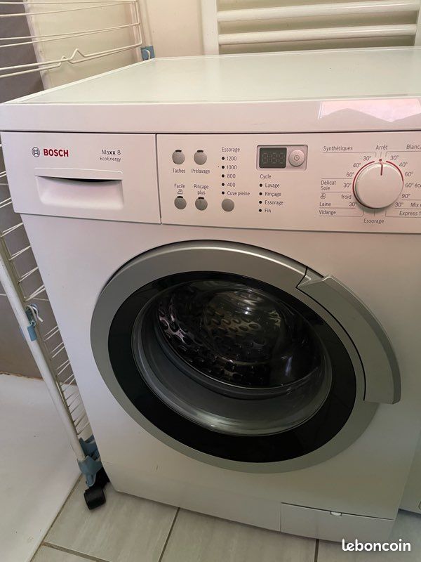 Lave Linge BOSCH 8kg Eco Classe A TBE - Électroménager