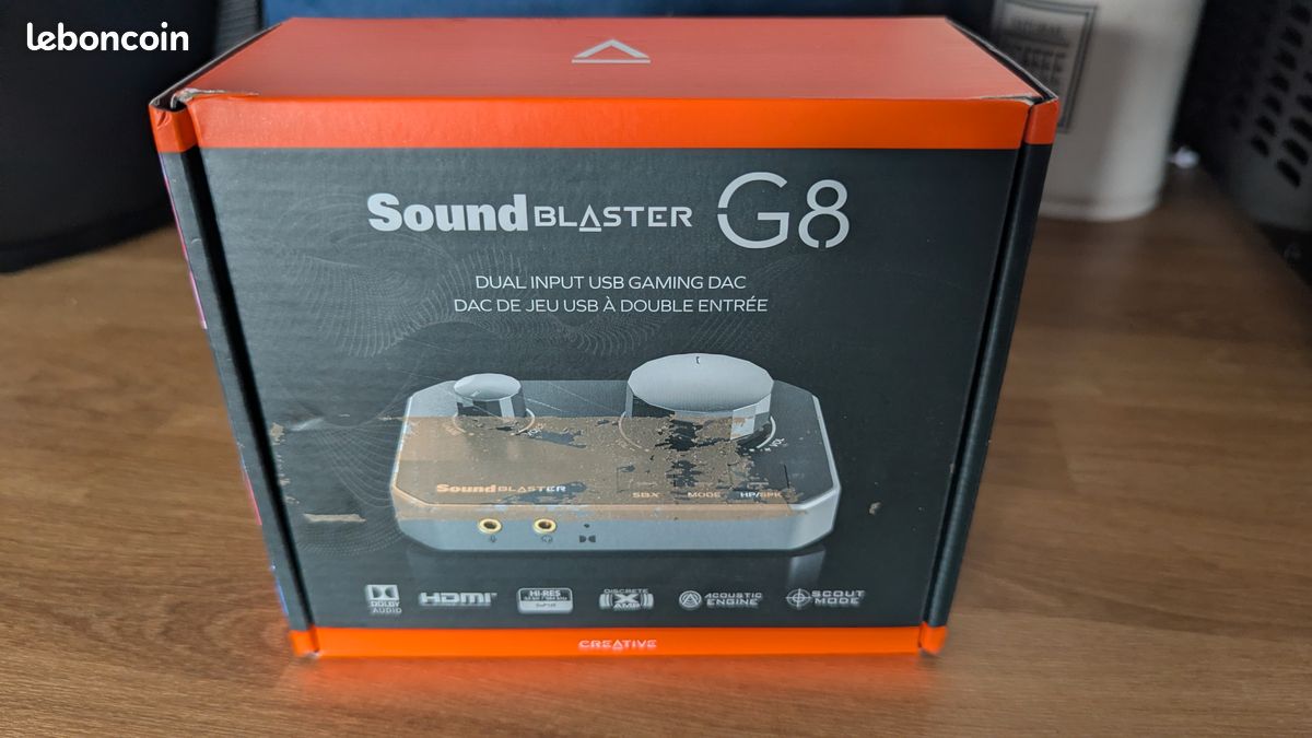 Carte son - DAC Sound Blaster G8 - Accessoires informatique