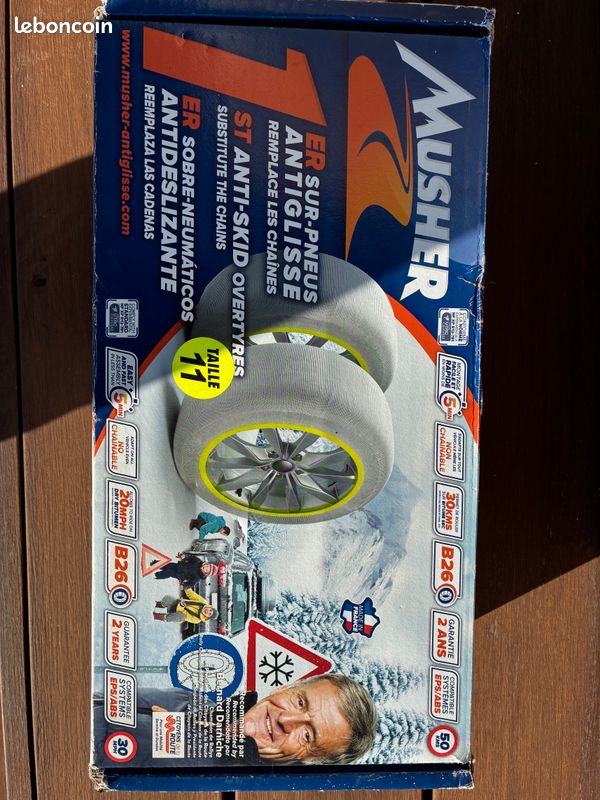 Chaussette neige Musher neuve - Équipement auto