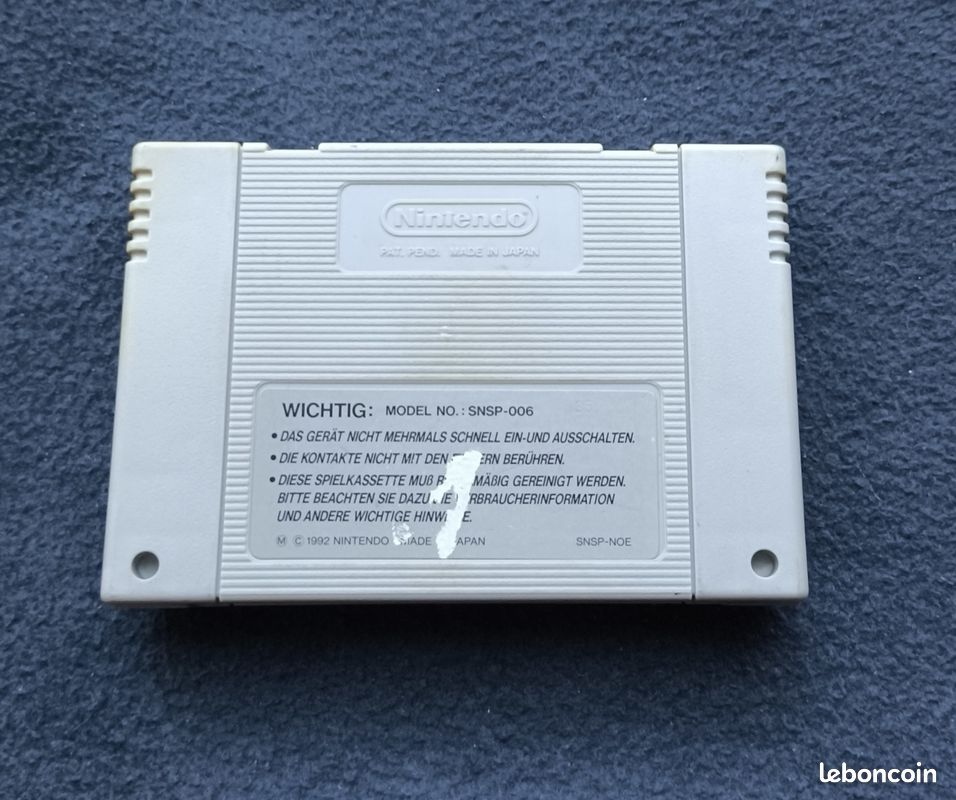 Jeu Super Nintendo (SNES) - Kevin Keegan's Player Manager - PAL EUR ...