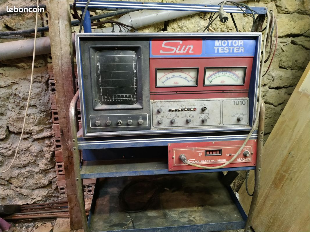 SUN MOTOR TESTER (banc de controle vintage) + Magnetic timing ...