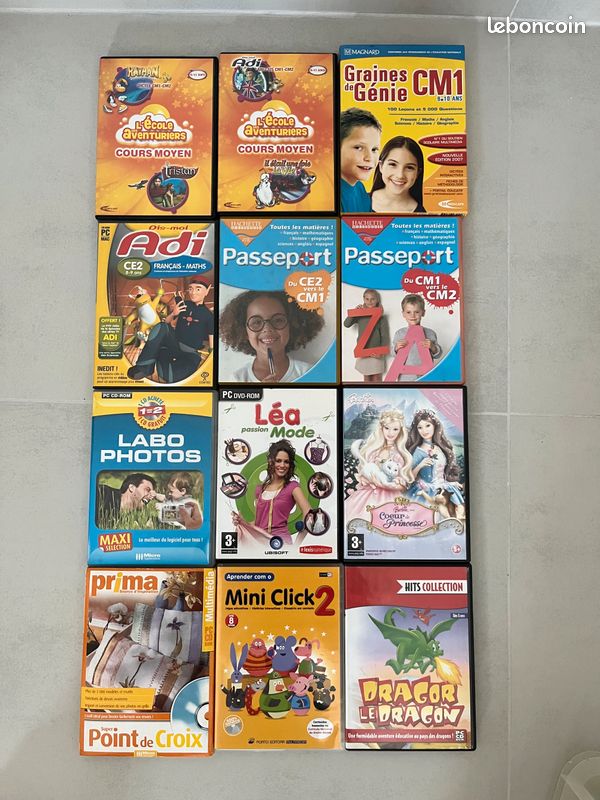 Lot de jeux CD ROM éducatif - Jeux & Jouets