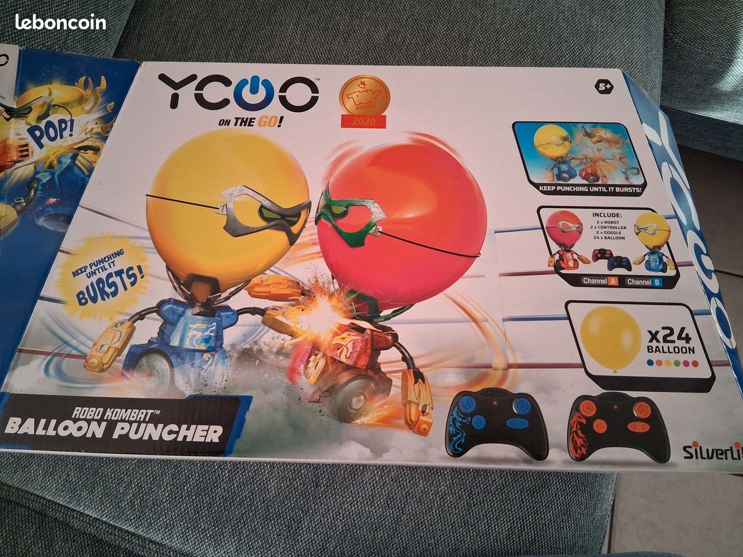 2 robots kombat balloon puncher télécommandé - Jeux & Jouets