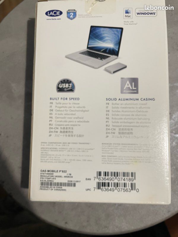 Disque dur externe Porsche design modèle - Accessoires informatique