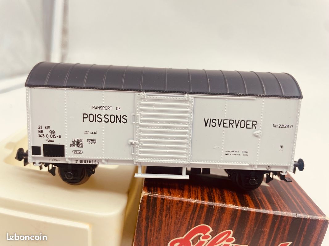 LILIPUT 227 91 WAGON SNCB frigo poissons - Modélisme