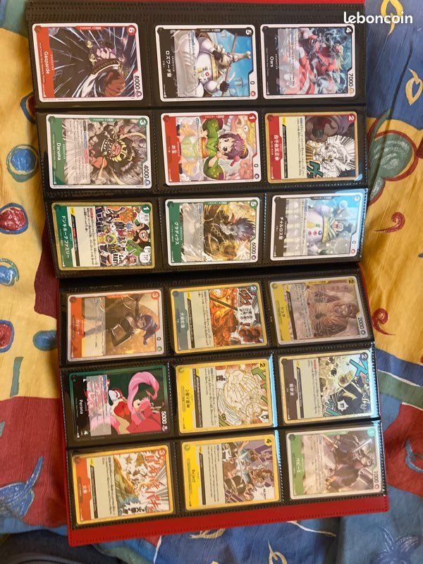 Classeur cartes Pokémon rouge pro avec cartes one pièce gratuit à l ...
