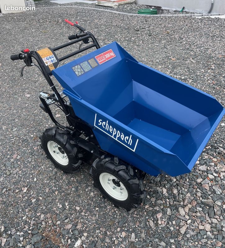 Mini dumper thermique 300kg - BTP - Chantier gros-oeuvre