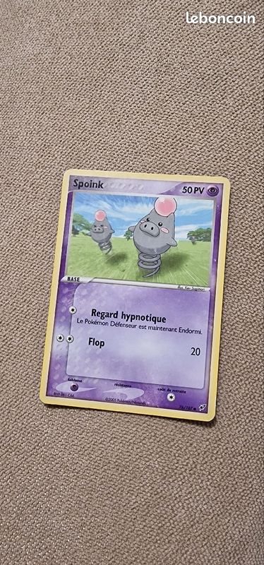 Carte Pokémon Spoink bloc EX - Collection