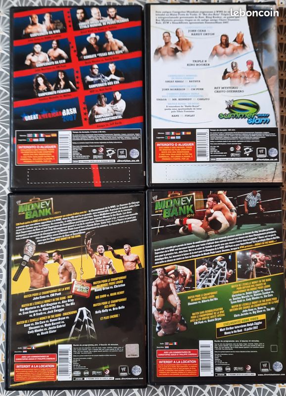 A saisir lot de DVD de catch - DVD - Films