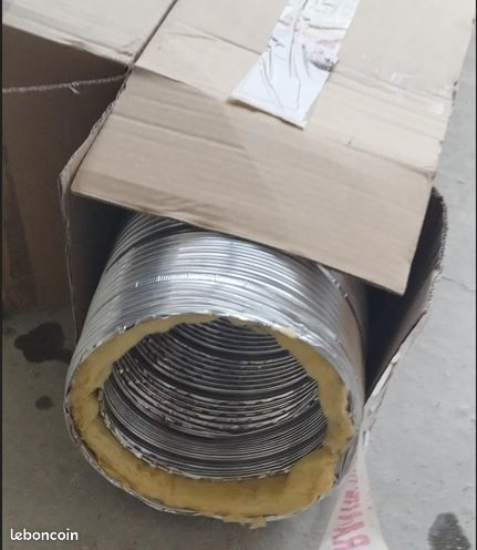 Gaine Ø 160 semi rigide 2 x 2 m neuve - Bricolage