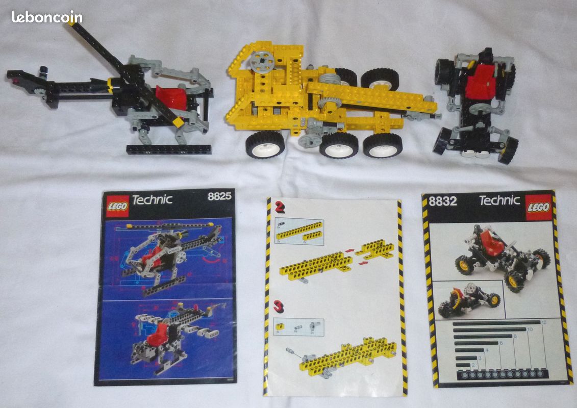 3 LEGO Technic 8825 + 8832 + 8034 - Jeux & Jouets
