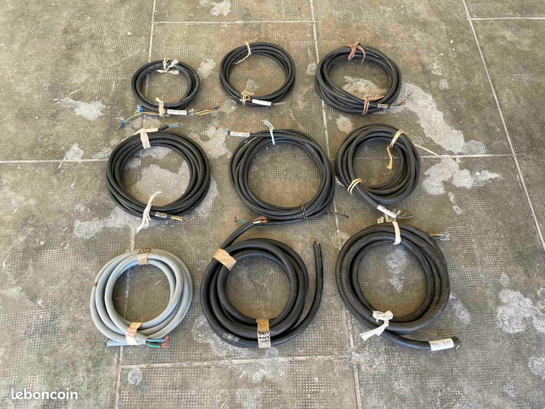 Câble souple multibrins noir HO7 - Bricolage