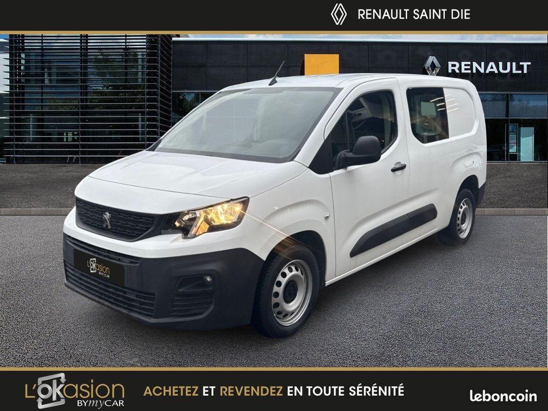 Peugeot partner fourgon long 950 kg bluehdi 100 s&s bvm5 premium ...