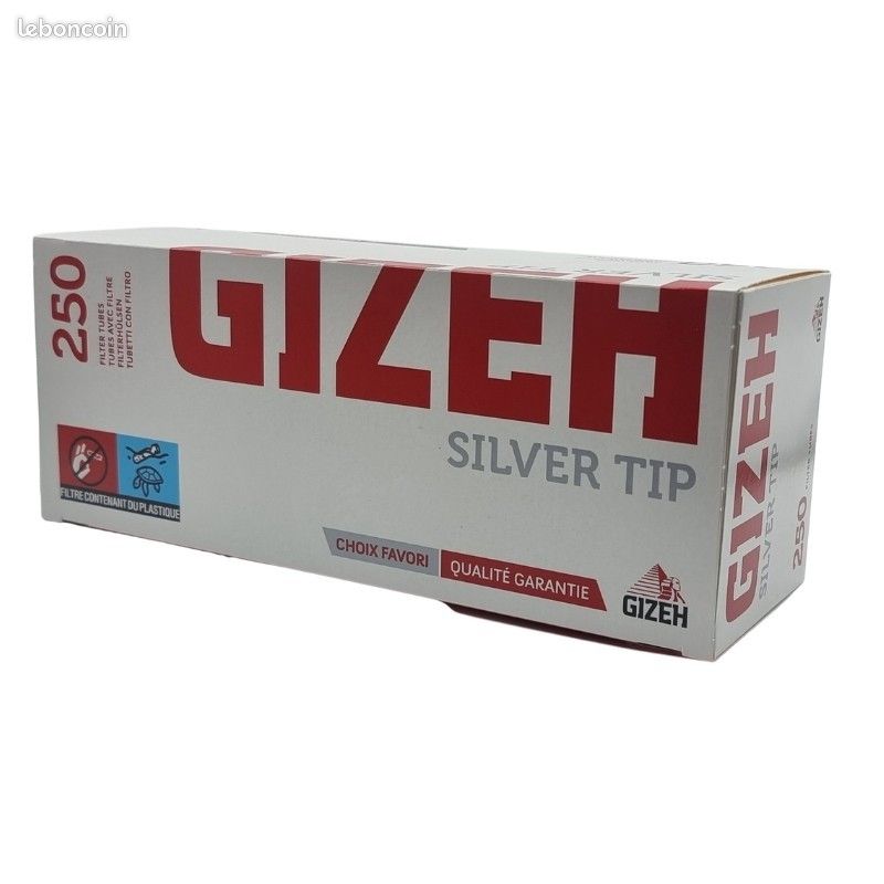 Tubes gizeh silver tip x 250 le lot de 12 boîtes - Collection
