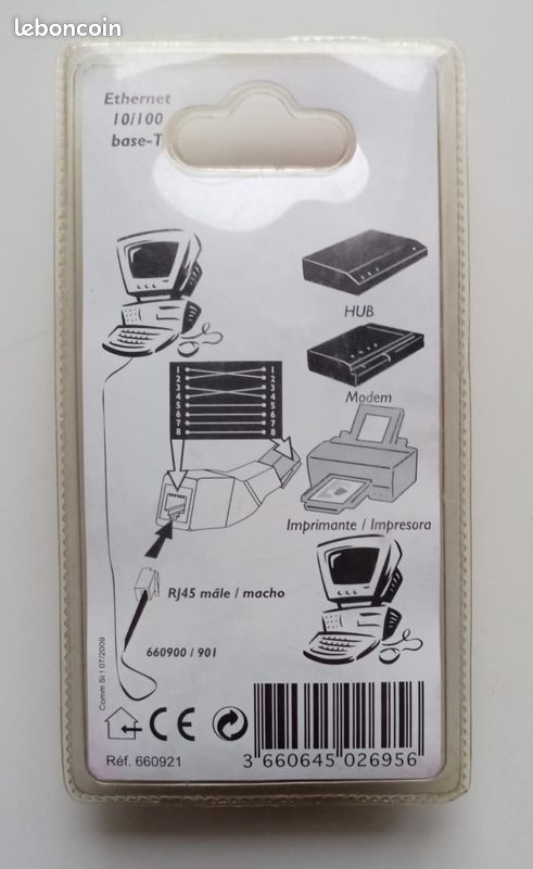 Adaptateur croiseur/décroiseur RJ45 (neuf) - Accessoires informatique
