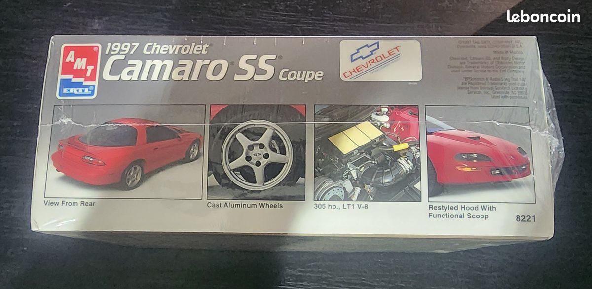 Kit maquette amt/ertl 1997 chevrolet camaro ss coupe 1/25 scellé star ...