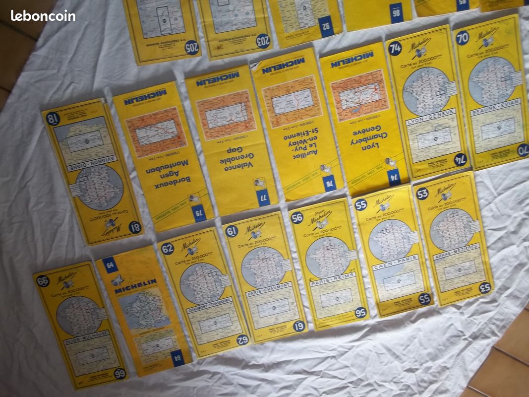 Cartes routieres Michelin (anciennes) - Collection