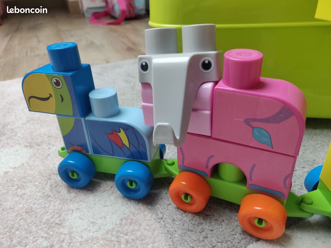 Le train des animaux Abrick Maxi - Jeu de construction pour enfants ...