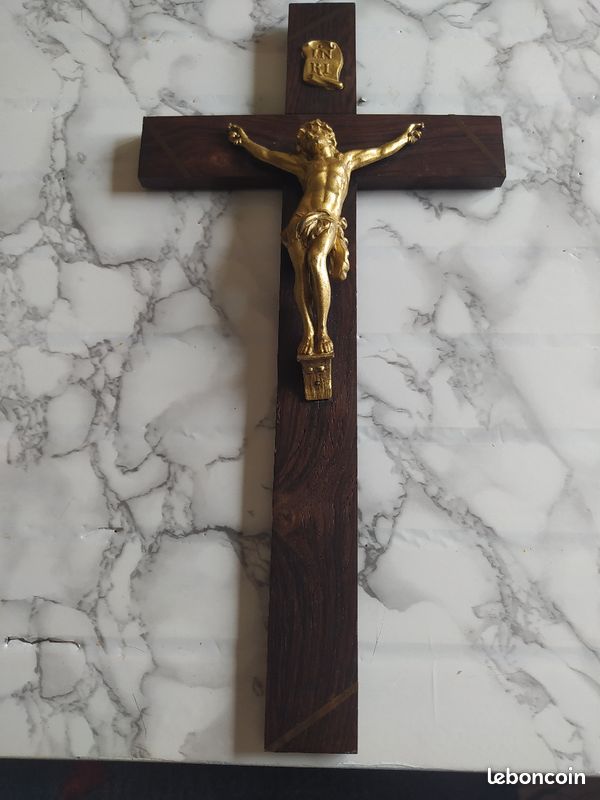 Crucifix bois/bronze - Collection