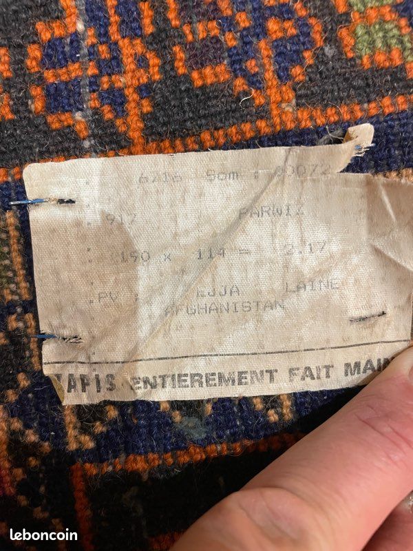 Tapis Afghan authentique fait main - Ameublement
