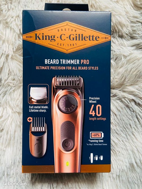 [NEUF] Gillette King C Beard Trimmer Pro - Électroménager