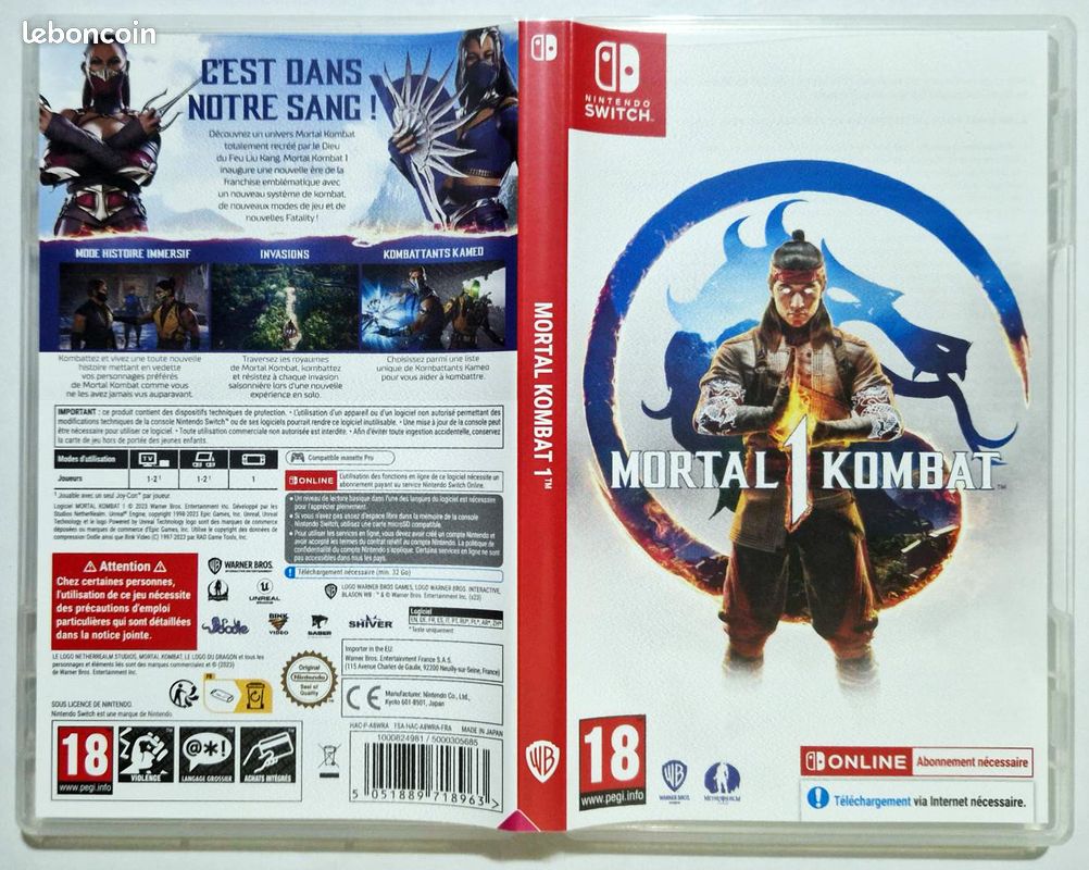 Mortal Kombat 1 (Switch) - Jeux vidéo