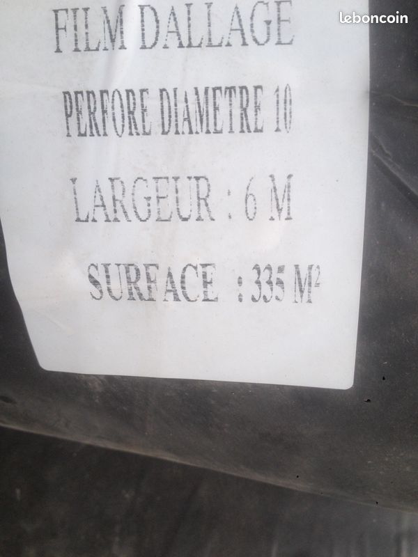 Polyane/Film sous dallage - BTP - Chantier gros-oeuvre