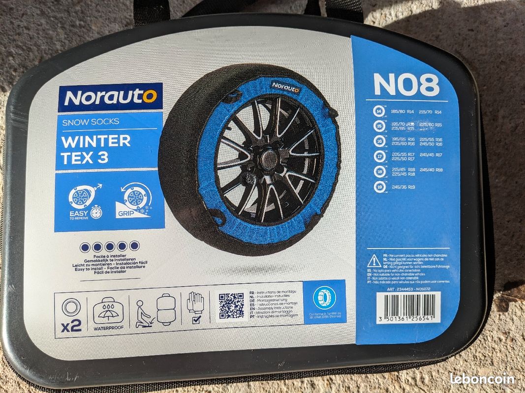 Chaussettes à neige Norauto N08 - Équipement auto