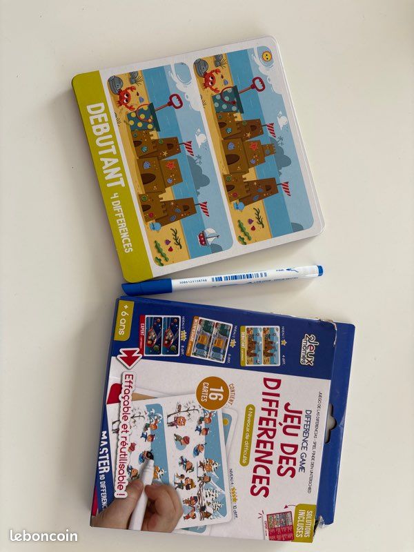 Jeu des Différences effaçable – 4 niveaux de difficulté – 2L Jeux Mômes ...