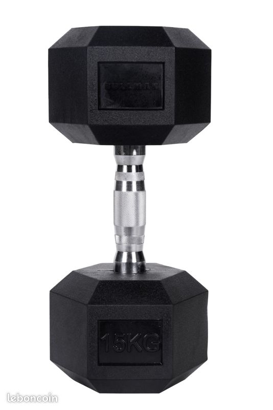 HALTÈRES HEXAGONAUX - PAIRE - 30kg - Sport & Plein air