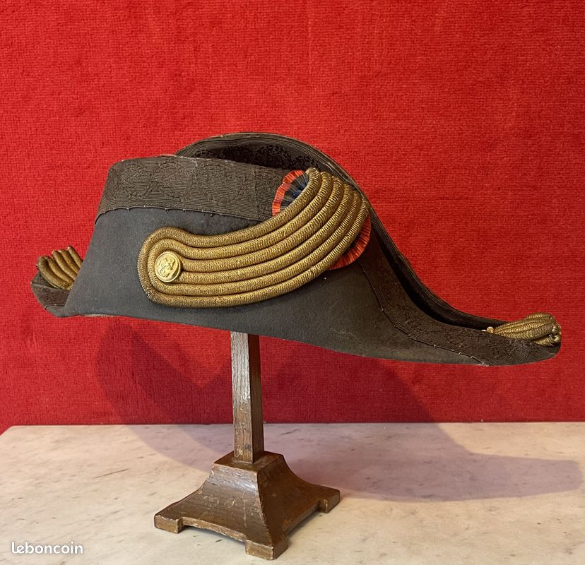 Chapeau Bicorne Officier Supérieur Marine, France fin 19e siècle ...