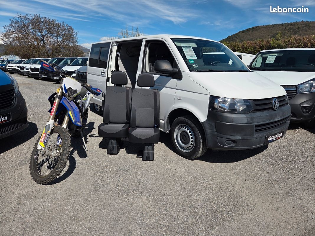 Volkswagen t5 rallongé 2.0 tdi 140 cv 5 places, sièges pivotants ...