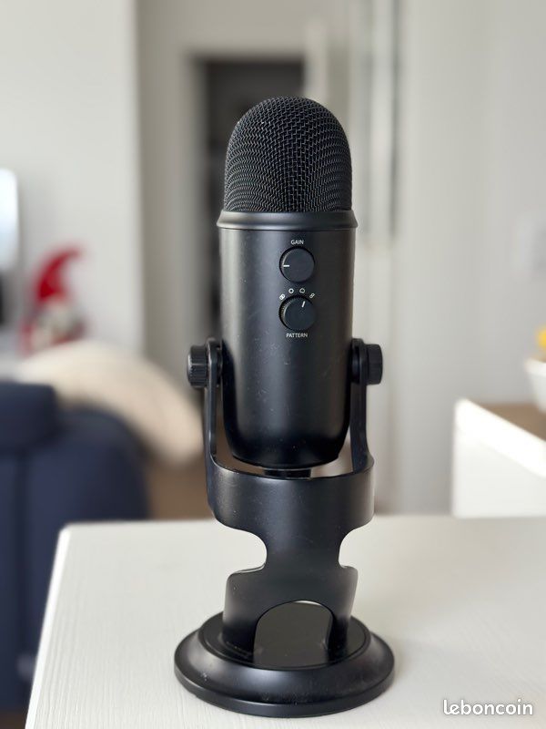 Microphone USB Blue Yeti Blackout - Très bon état avec câble ...