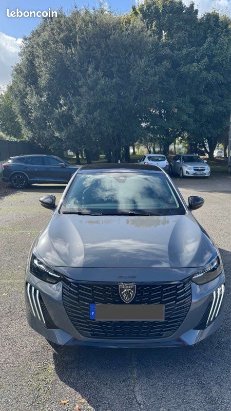 PEUGEOT 208 Hybride 100cv E-Dcs6 GT gris selenium toit panoramique ...