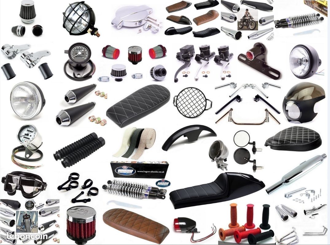 Pièces neuves Café Racer - Équipement moto