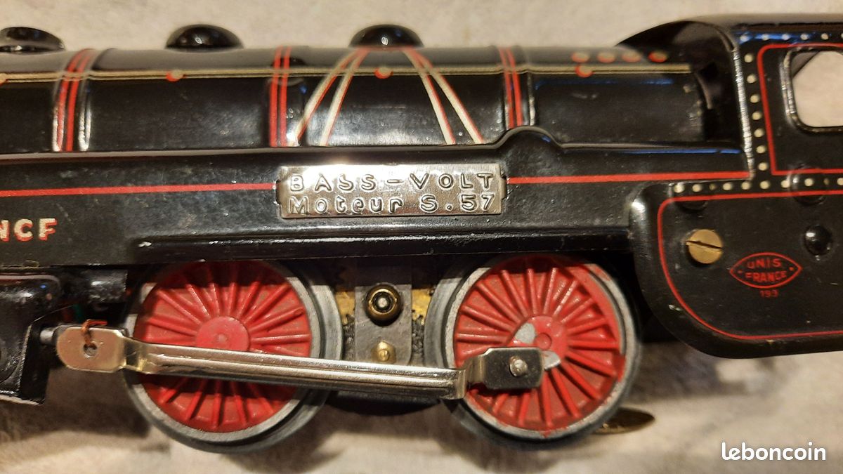 Train jep - locomotive vapeur noire 120 - echelle zero - Jeux & Jouets