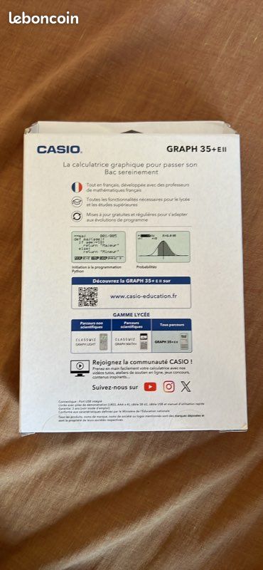 Calculatrice Casio graph 35+ EII - Équipements & Fournitures de bureau