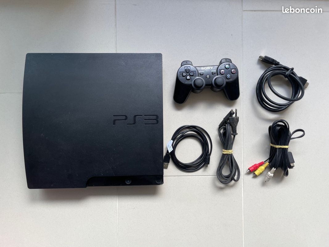 Console Sony ps3/PlayStation 3 slim 320 gb ( CECH-3004B ) + 75 jeux ...