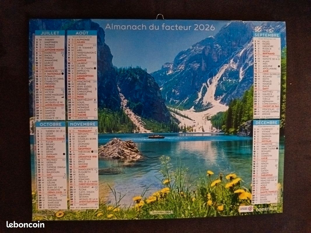Almanach calendrier facteur 2026 - Collection