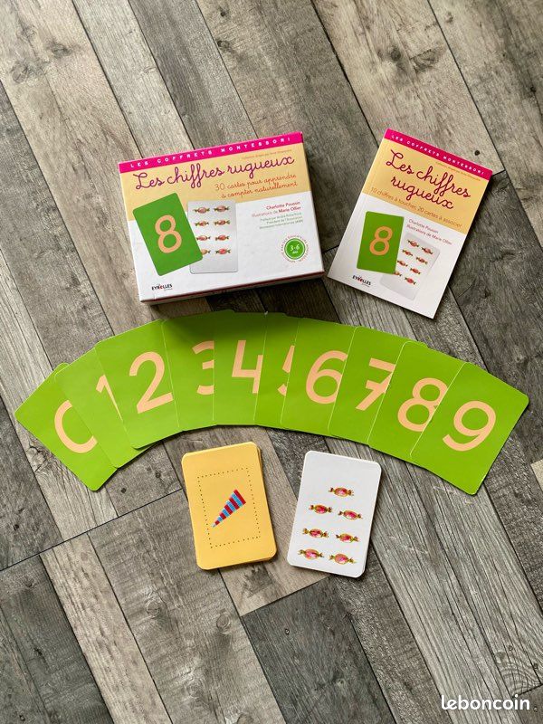 Coffret Montessori « Les chiffres rugueux » - Eyrolles - Jeux & Jouets