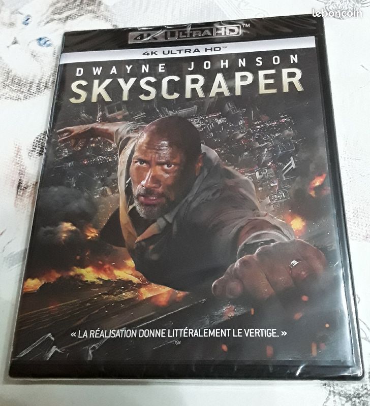 Bluray / Blu-ray 4K Ultra HD Skyscraper avec Dwayne Johnson, édition ...