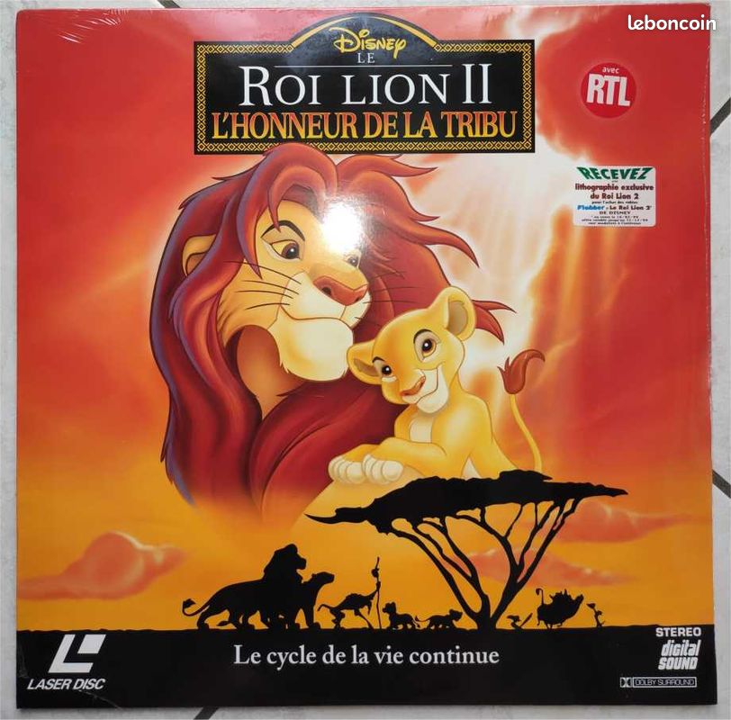 Le Roi Lion 2 (Laserdisc / LD) Disney - DVD - Films