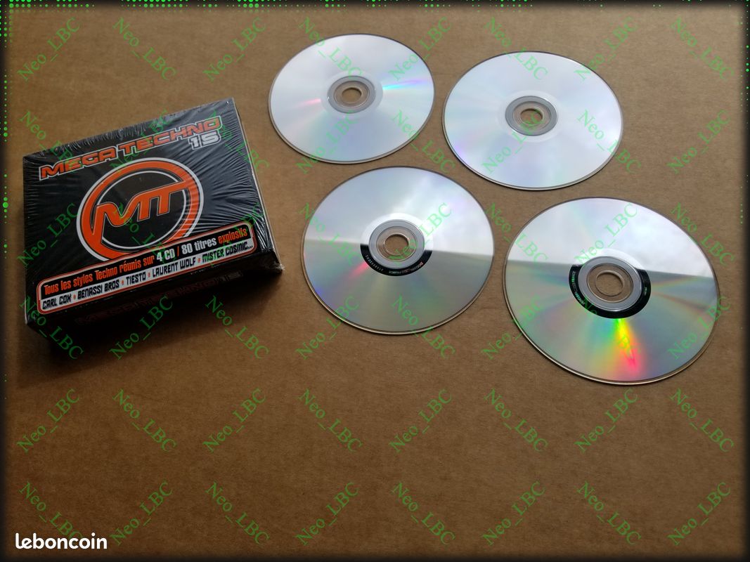 ''VA - Mega Techno 15'' (Album 4x CD's, France) [2005] - CD - Musique