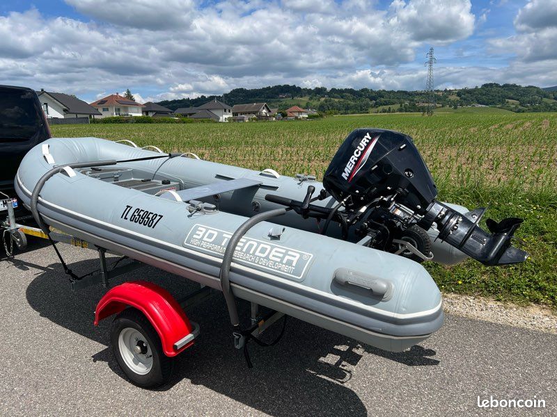 Zodiac Semi-rigide 3D tender 340 coque alu moteur20ch mercury 2023 ...