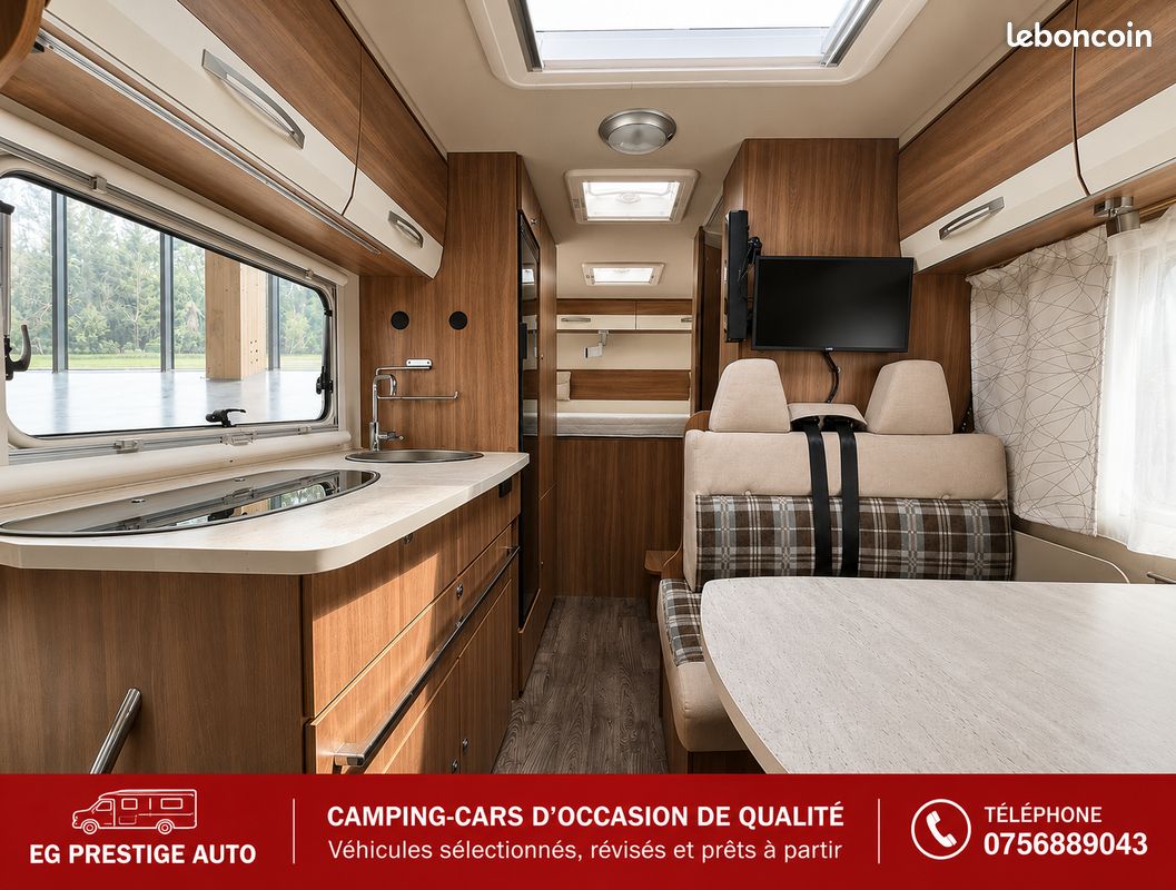 Camping-car capucine eura mobil activa one – 6 couchages - Caravaning