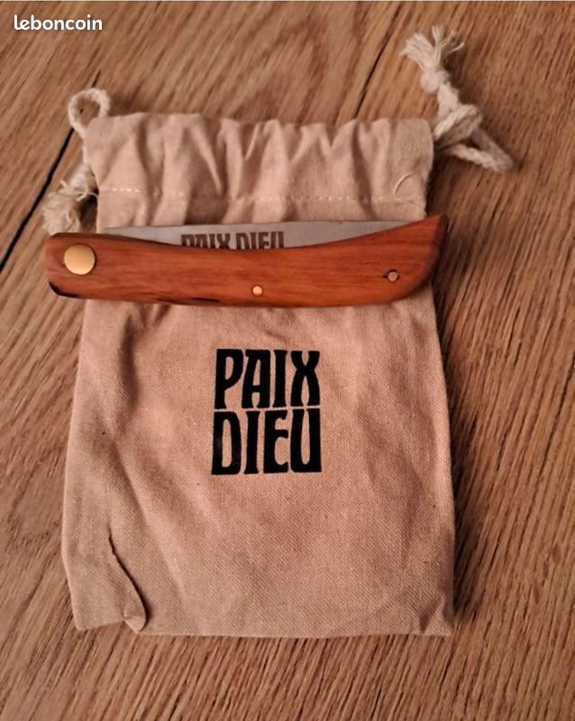 Couteau pliable siglé Paix Dieu - Collection