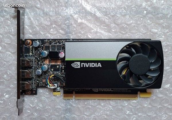 Carte graphique Nvidia T400 4Go grande équerre - Accessoires informatique