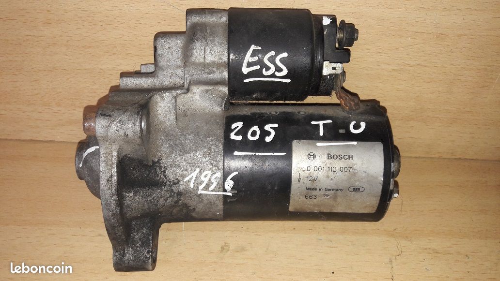 Démarreur Bosch 0001112007 Pour peugeot 205 309 405 essence 1.4 1.6 ...