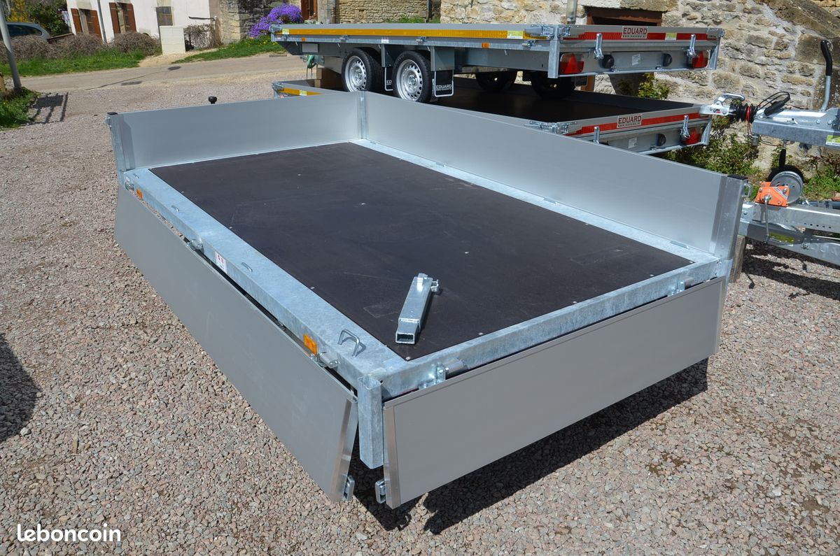 PROMO Remorque plateau PTAC 2000 kg permis B / BE - Équipement auto